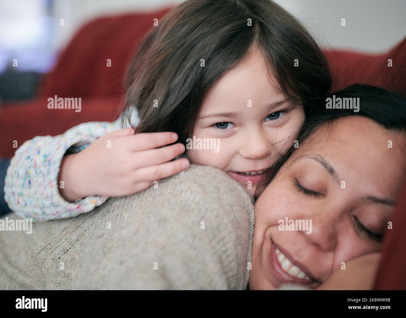 Young girl hugging mom with affection Stock Photo - Alamy Young girl hugging mom with affection Stock Photo - Alamy