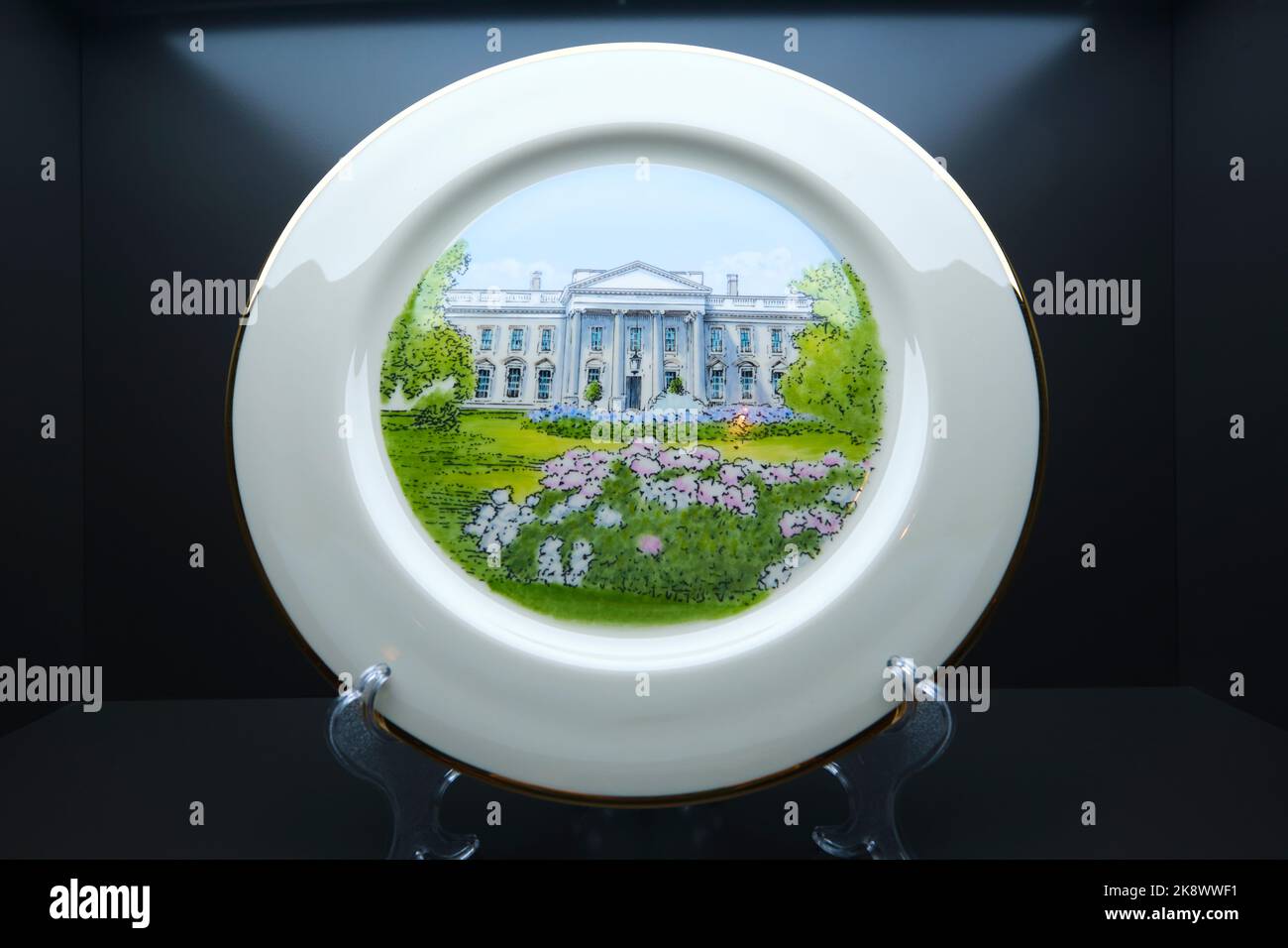 President white house plate hi-res stock photography and images - Alamy
