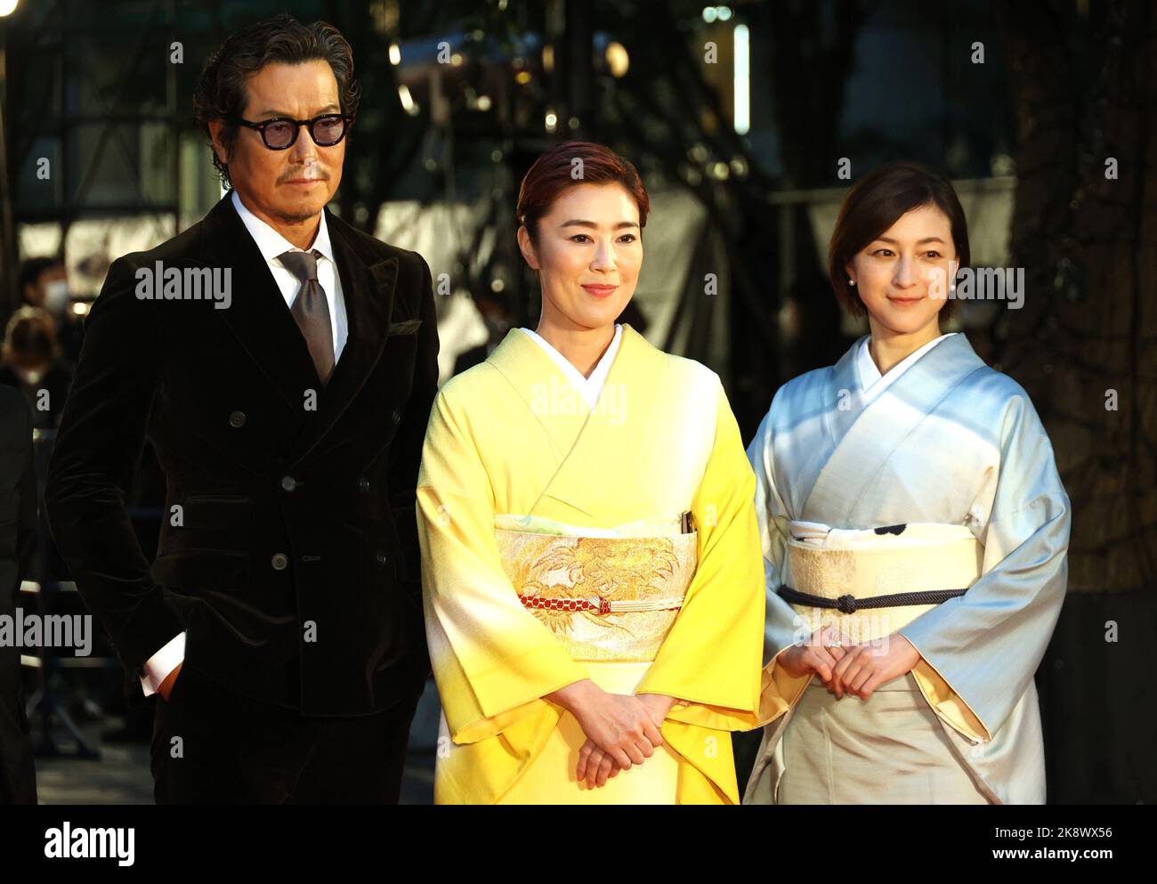 Tokyo, Japan. 24th Oct, 2022. Japanese actor Etsushi Toyokawa (L ...