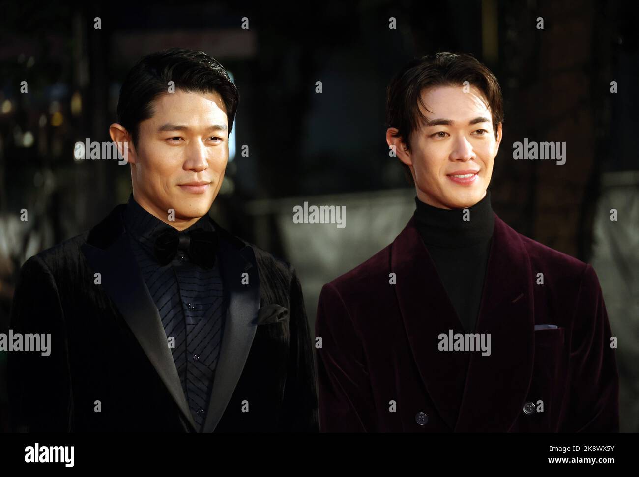 Tokyo, Japan. 24th Oct, 2022. Japanese actors Ryohei Suzuki (L) and Hio ...