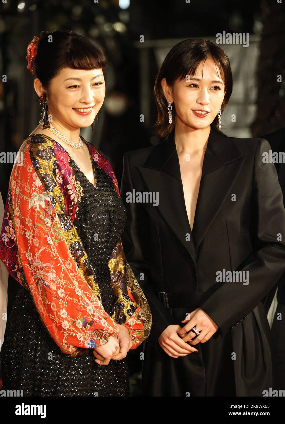 Tokyo, Japan. 24th Oct, 2022. Japanese actresses Takako Tokiwa (L) and ...
