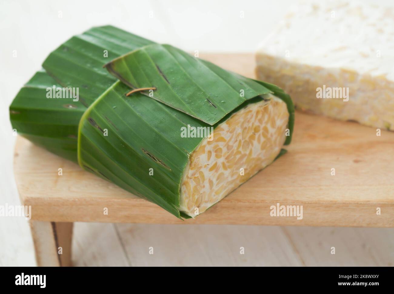 Raw tempe or tempe indonesian traditional food made from fermented ...