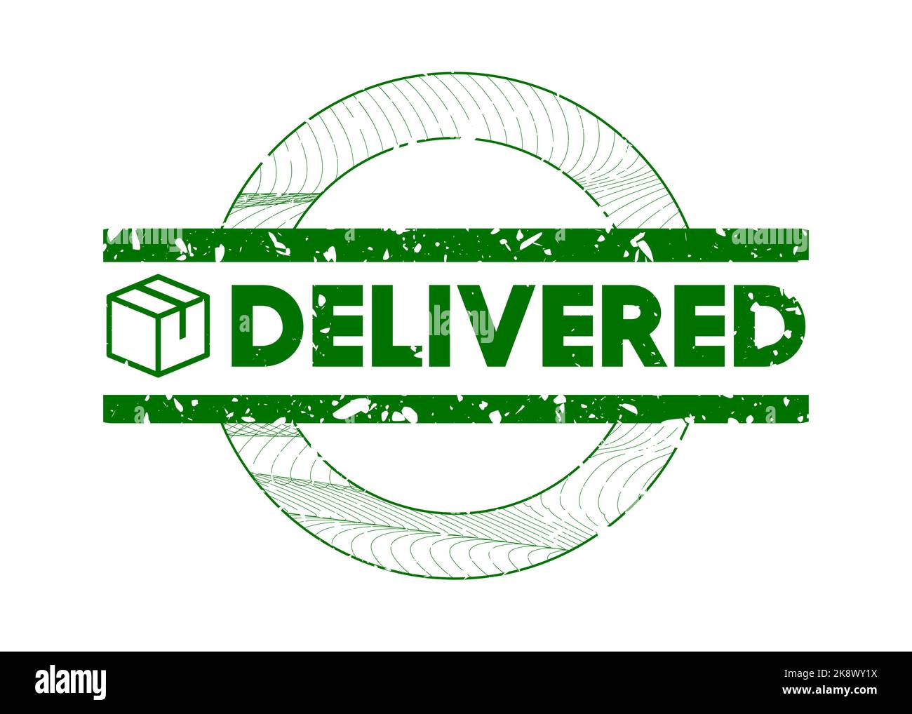 Simple vintage rubber stamp with Delivered text Stock Vector Image ...