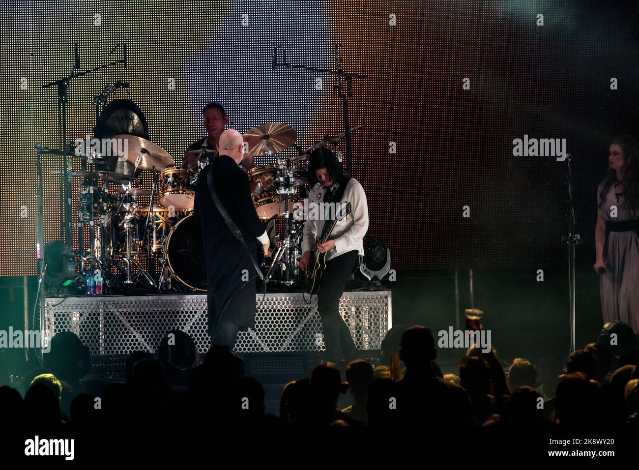 Toronto, Canada. 24/10/2022, Billy Corgan, drummer Jimmy Chamberlin ...