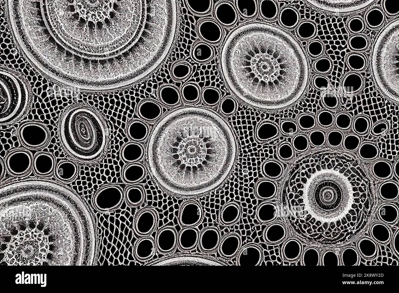 Fractal geometric shape with detailed structure, an illustration of the ...