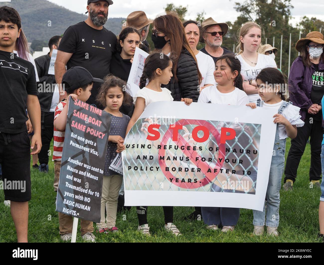 Iranian Refugee Protest at Parliament House - Budget Day 25 October ...