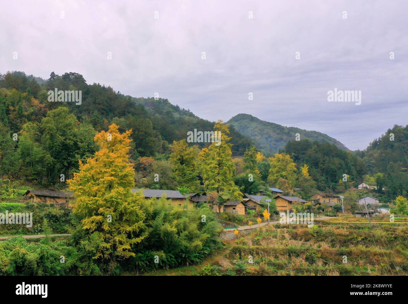 YICHANG, CHINA - OCTOBER 24, 2022 - An aerial photo shows the scenery ...