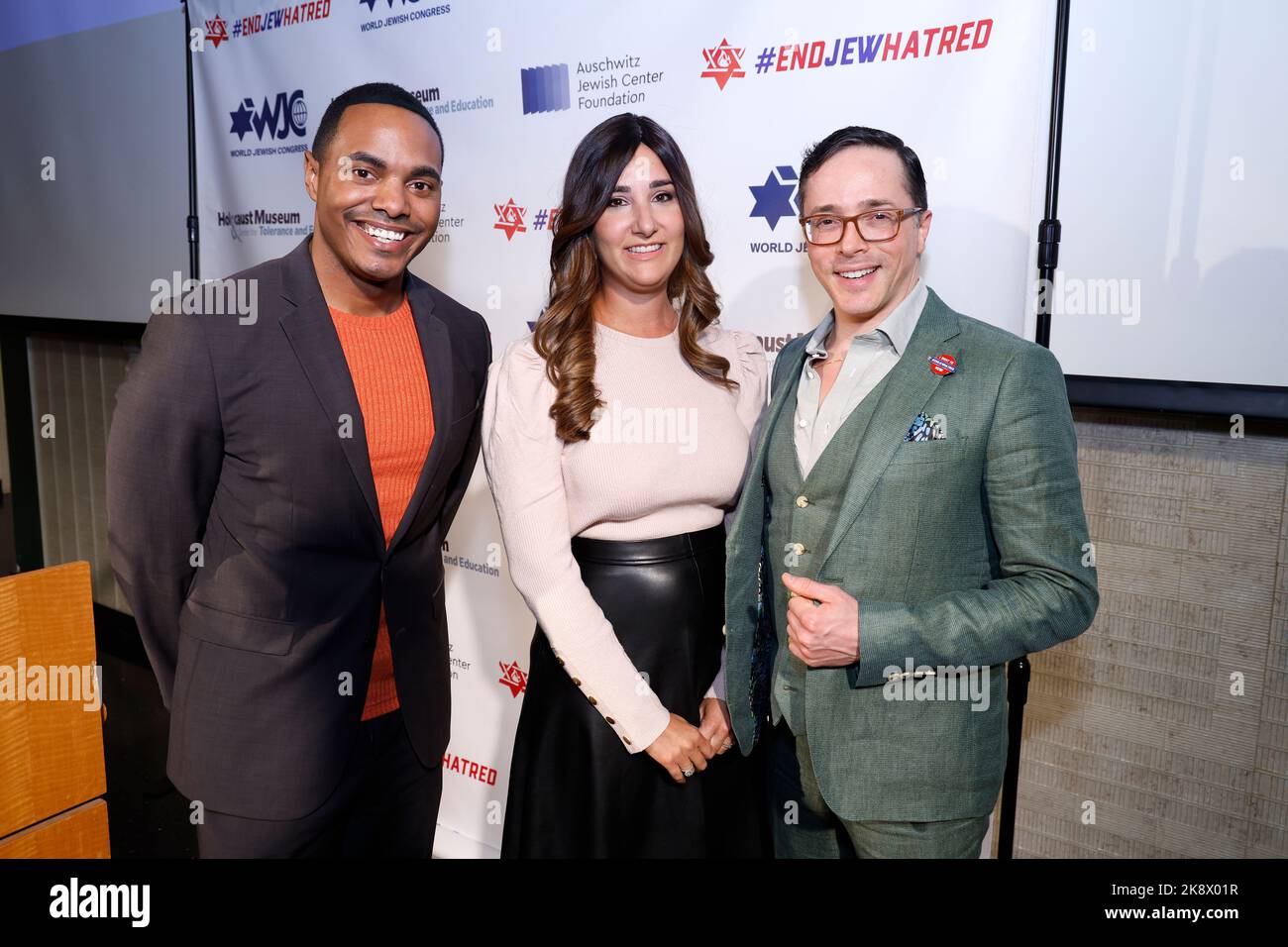 Ritchie Torres, Michelle Joseph, and Yuval David attend #EndJewHatred ...