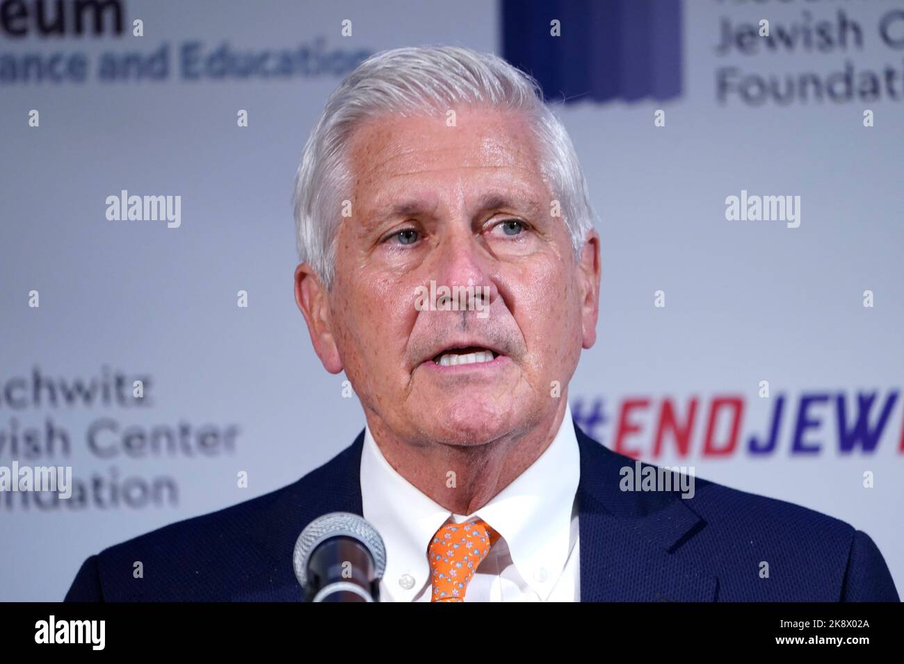 Bruce Blakeman speakds during the #EndJewHatred Day event at the Center ...