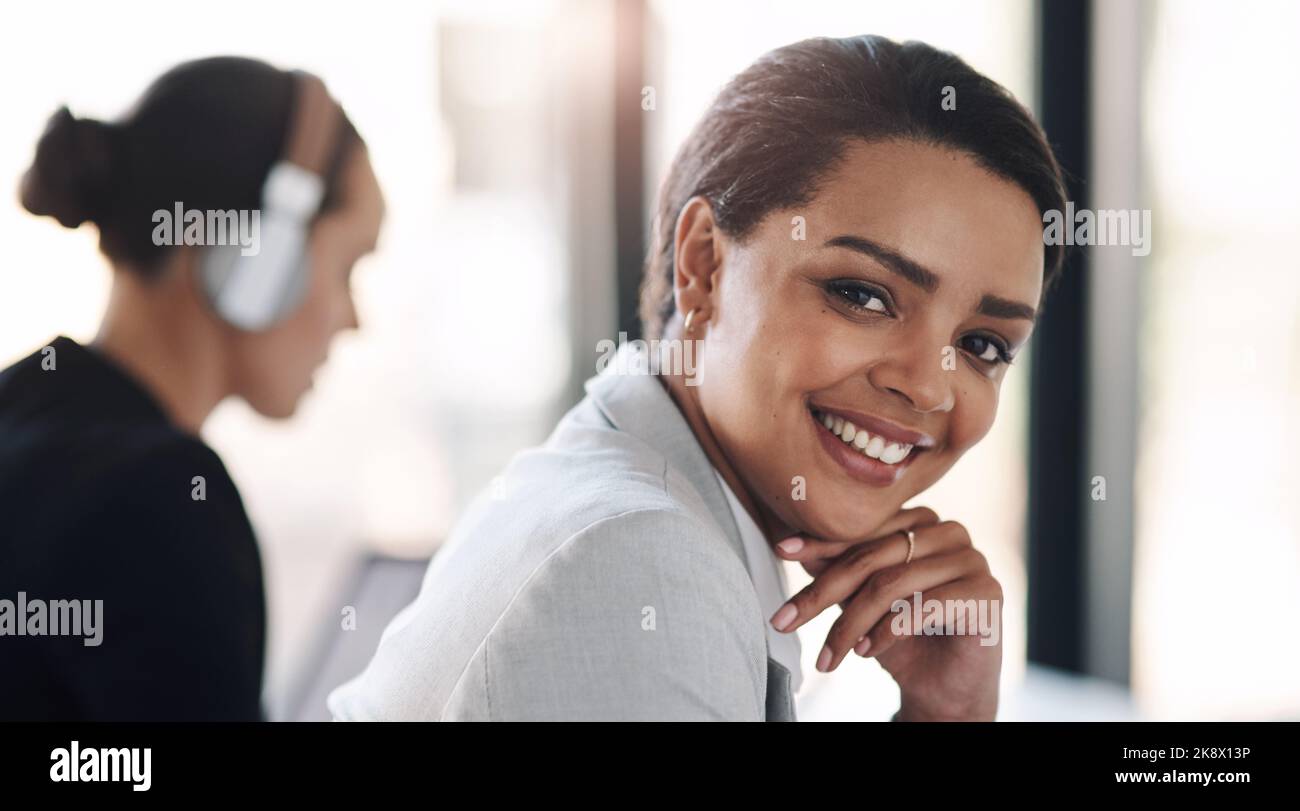 Success comes naturally when youre positive. Portrait of an attractive ...