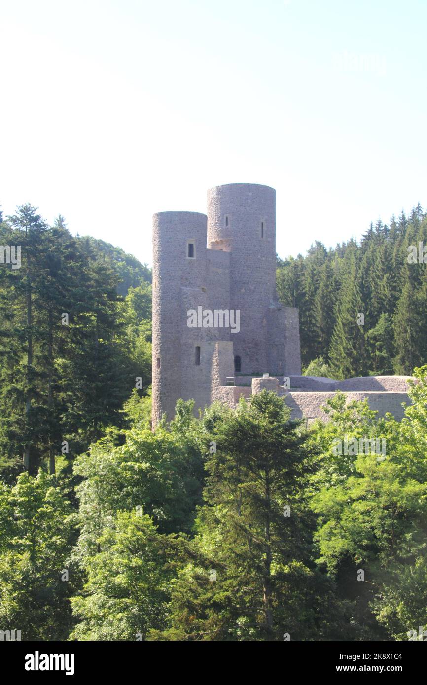 The ruins of the castle, at Frauenberg in Germany Stock Photo - Alamy