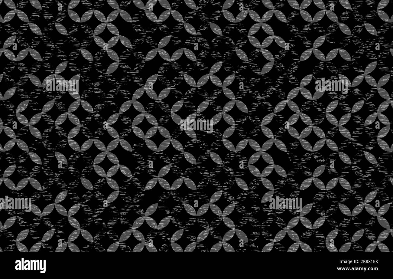 Vintage Japanese patterns in black and white, Japanese patterns Stock ...