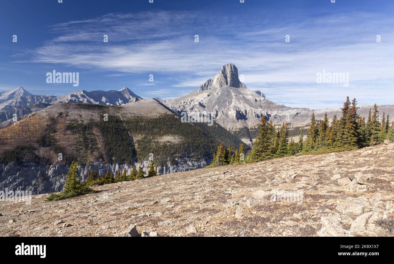 Devils Head or Devils Nose Famous Mountain Peak. Bastion Ridge Hike ...