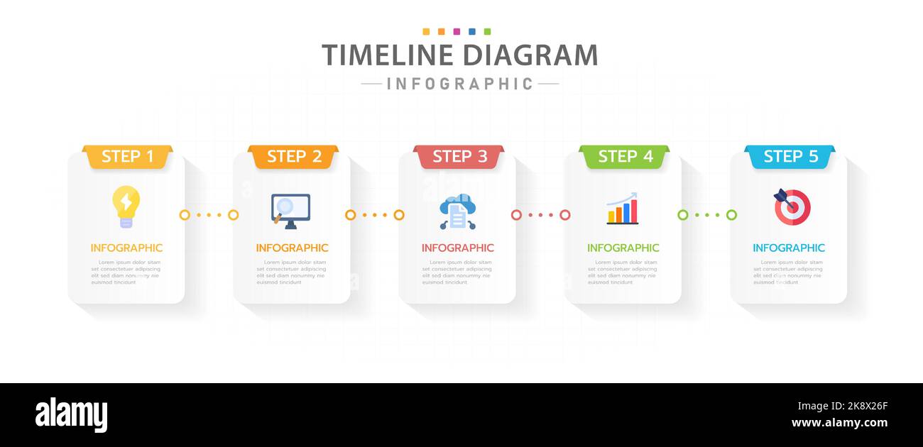 Infographic template for business. 5 Steps modern Timeline diagram ... Infographic template for business. 5 Steps modern Timeline diagram ...