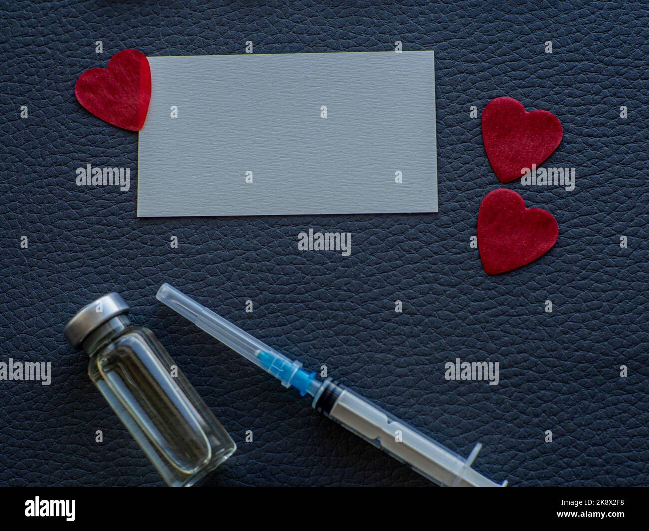Heart care syringe vaccination hi-res stock photography and images - Alamy