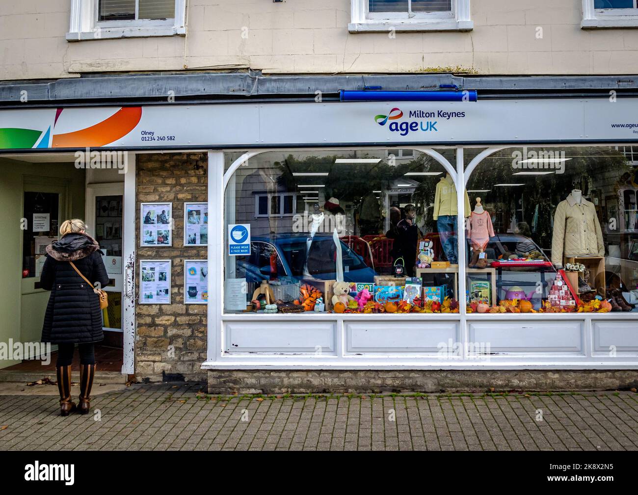 Age UK Shop front in the desirable market town of Olney in ...