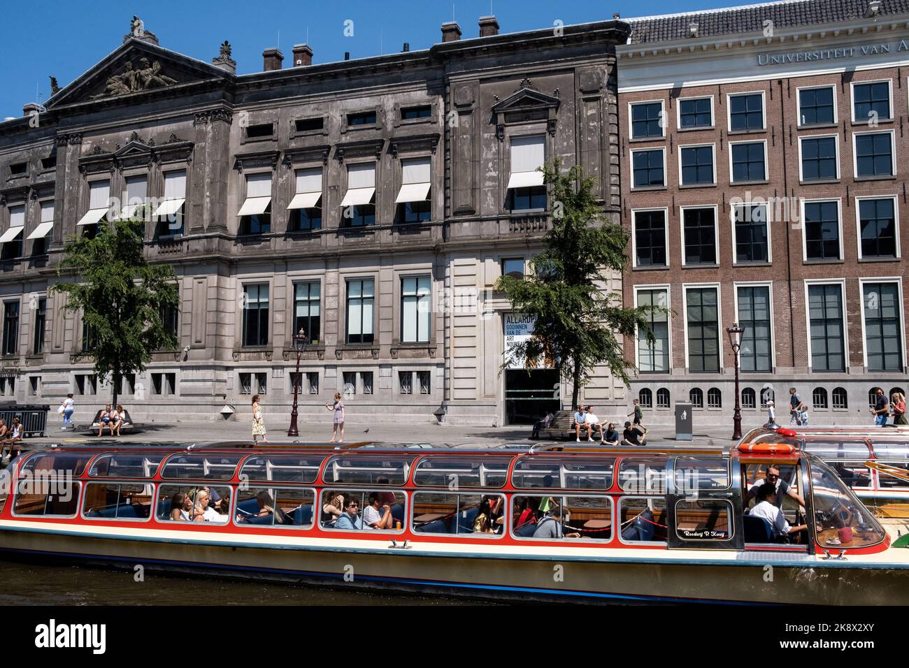 Netherlands, Amsterdam, July 2021. Illustration of daily life in ...