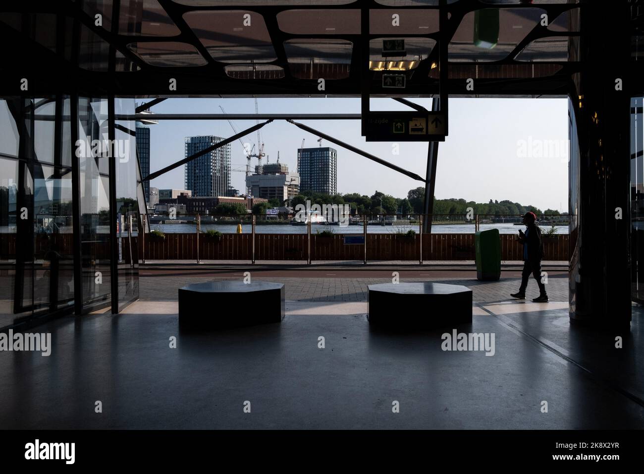 Netherlands, Amsterdam, July 2021. Illustration of daily life in ...