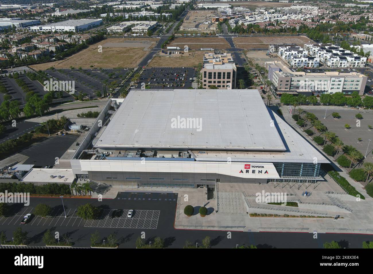 A general overall view of the Toyota Arena, Friday, Oct. 21, 2022, in ...