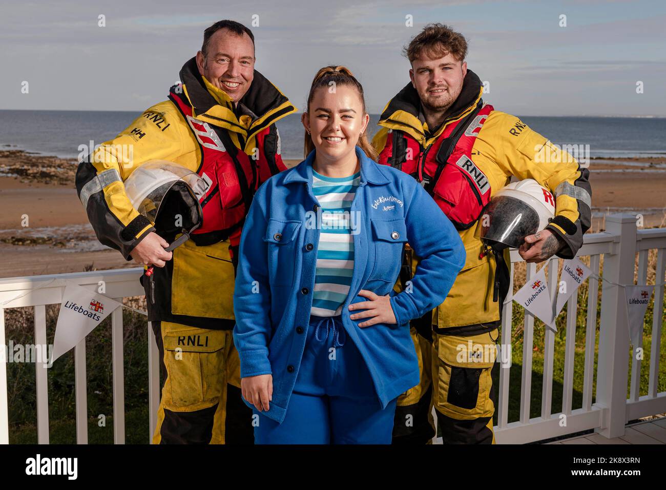 EDITORIAL USE ONLY (Left to right) Ross Livingston, Melissa Mountaine ...