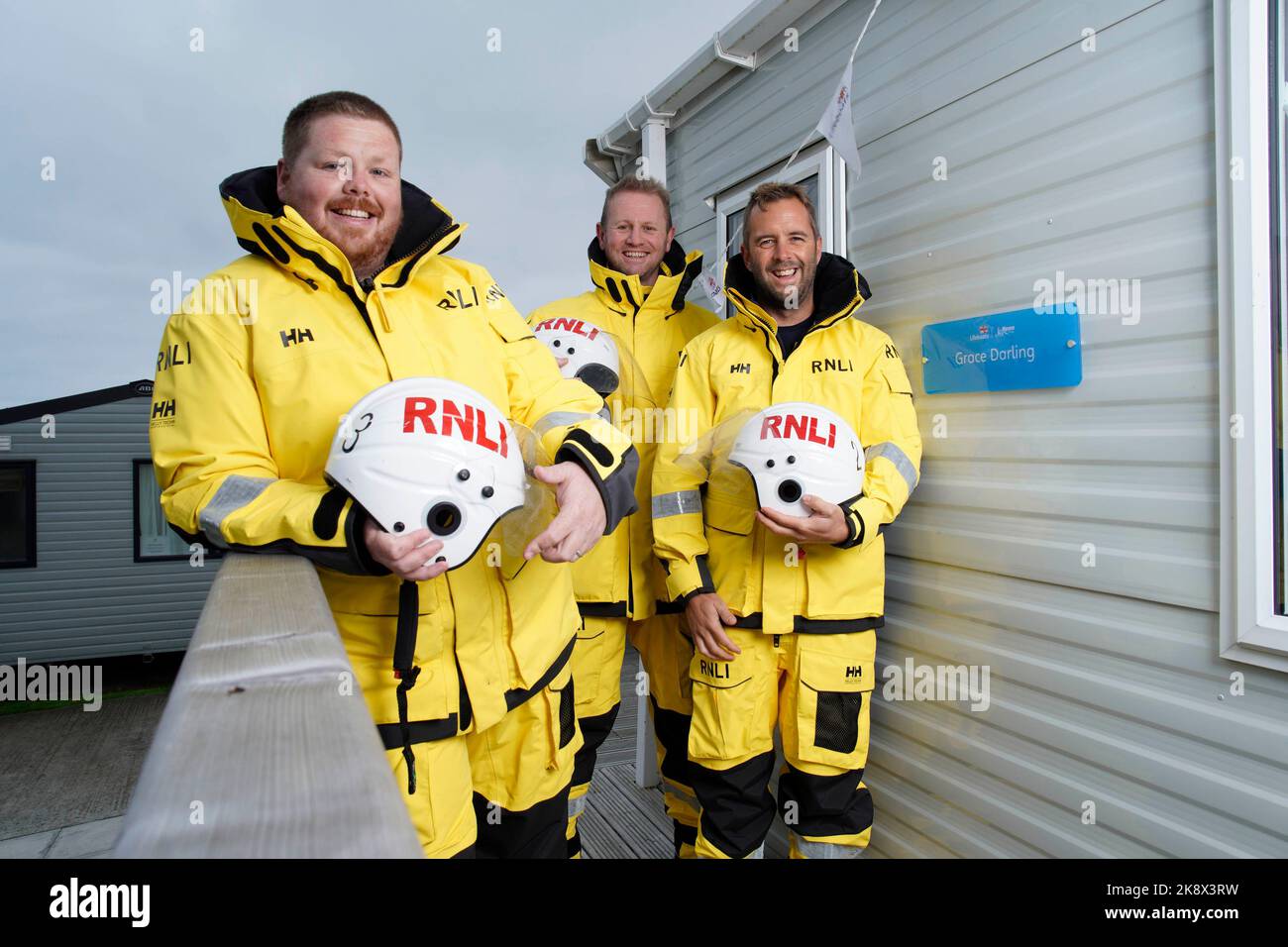 EDITORIAL USE ONLY (Left to right) Chris Thomas, Ben James and Chris ...