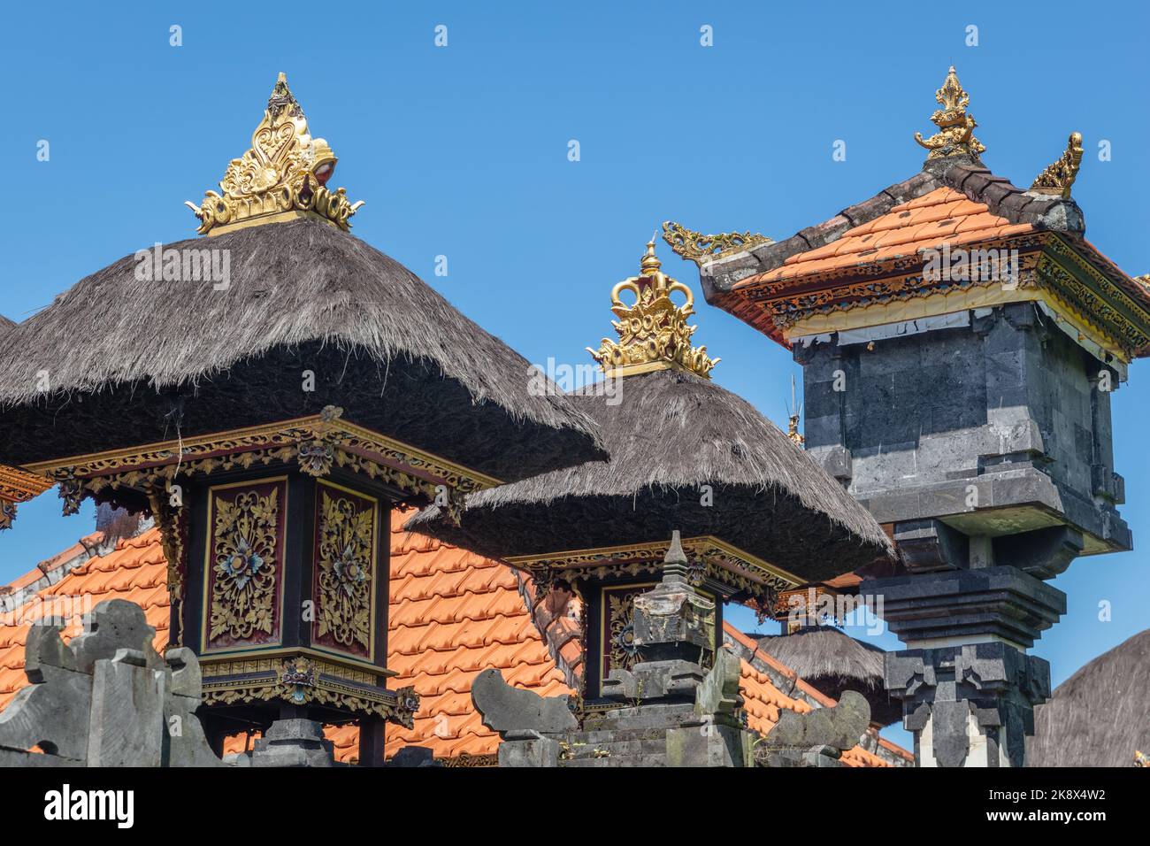 Traditional Hindu Balinese family shrines and altars. Bali, Indonesia ...