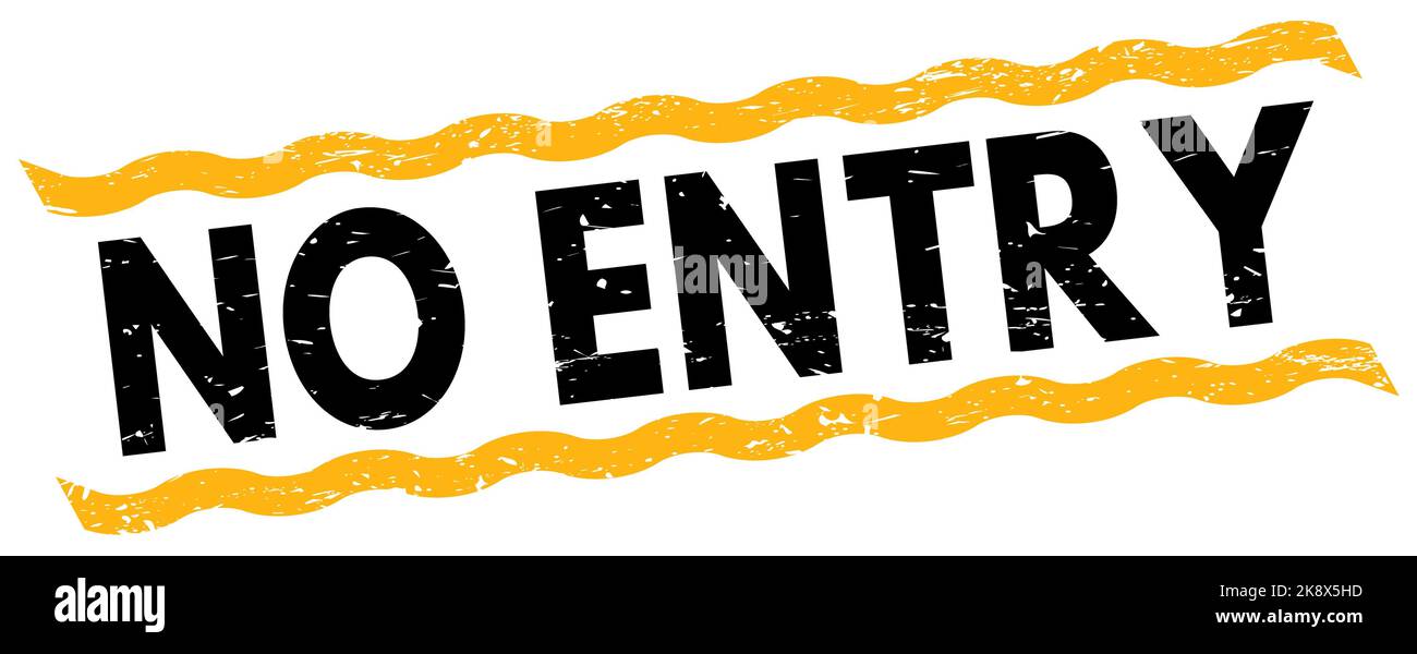 No entry sign yellow Cut Out Stock Images & Pictures - Alamy