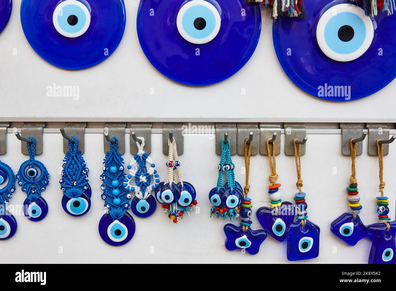 Traditional turkish souvenir. Handmade amulet gift with eye form ...