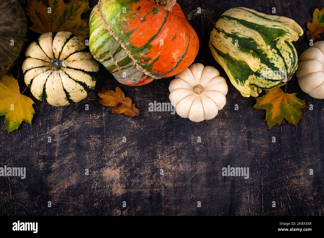 Autumn fall background with pumpkins Stock Photo - Alamy