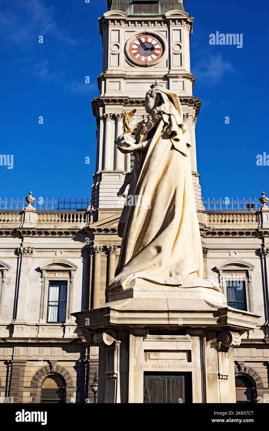 Ballarat Australia / Exterior view of the circa 1872 Ballarat Town Hall ...