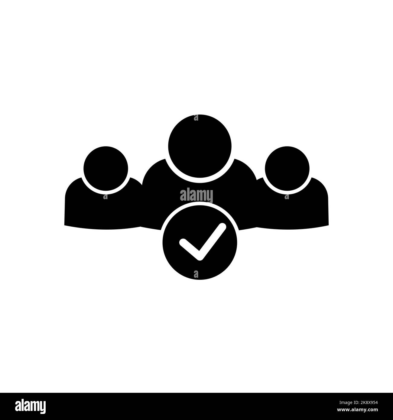 Join the community icon, Vector illustration membership friend ...