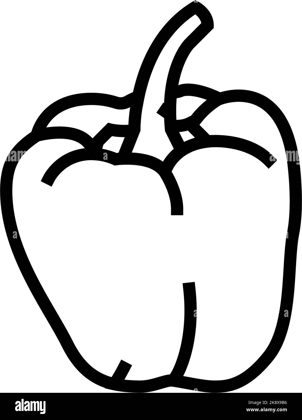 Red pepper top view Black and White Stock Photos & Images - Alamy