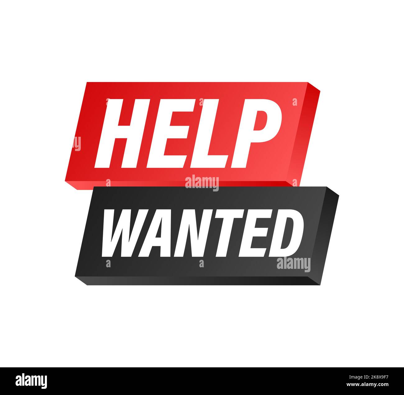 Help Wanted icon, Sign. Help Wanted label. Vector stock illustration ...