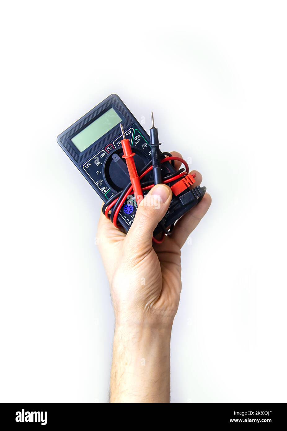Man reading an electric meter hi-res stock photography and images - Alamy