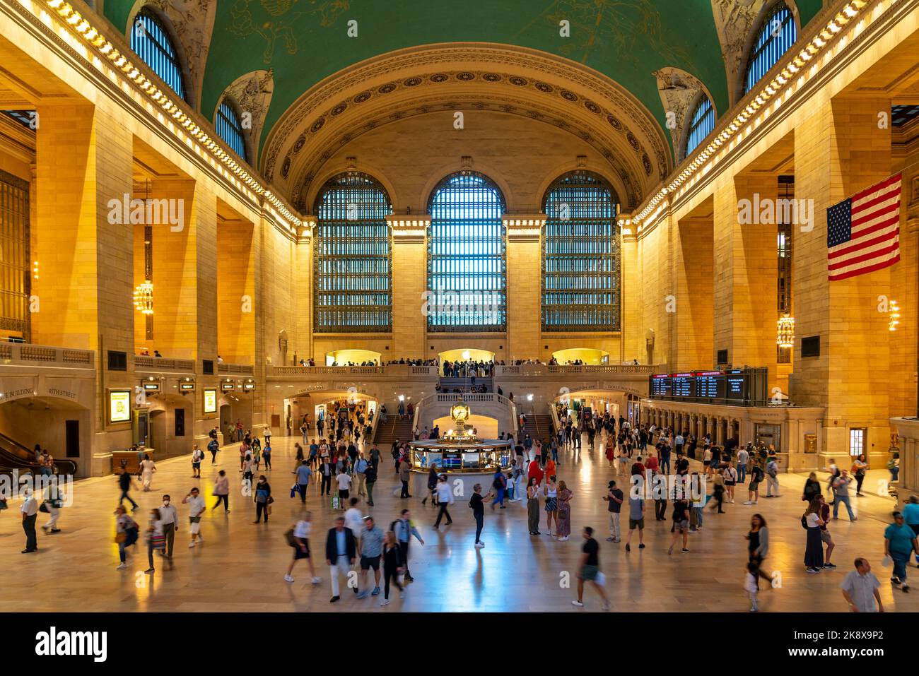 New York, USA - September 21, 2022: Main hall in Grand Central Terminal ...