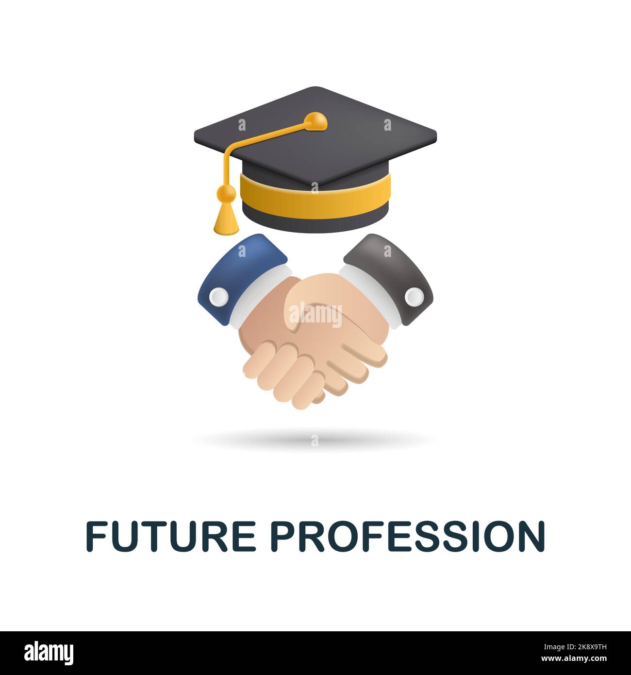 Future Profession icon. 3d illustration from e-learning collection ...