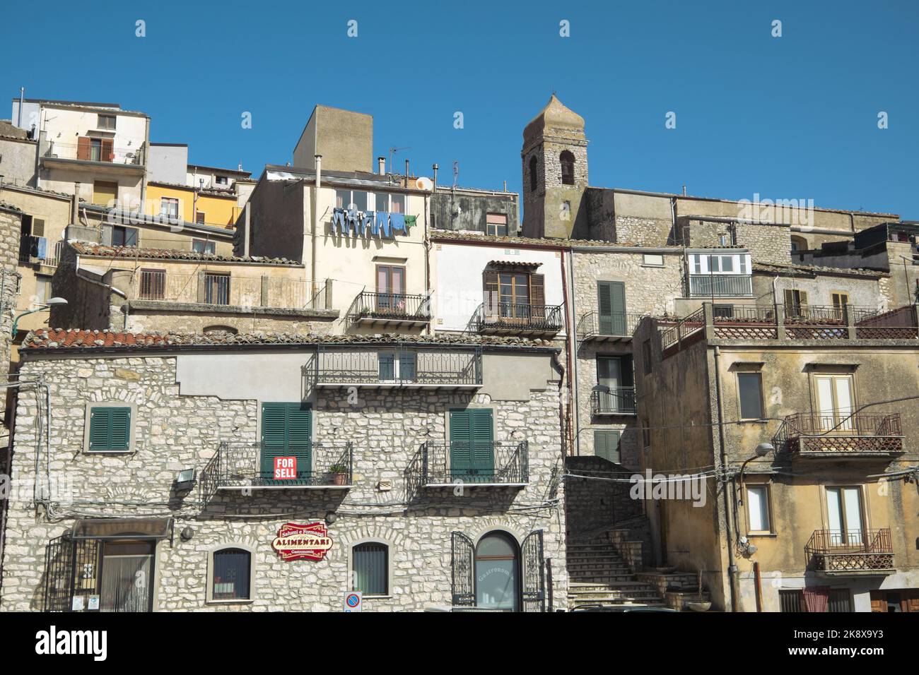 village of Prizzi in Western Sicily, Italy Stock Photo - Alamy