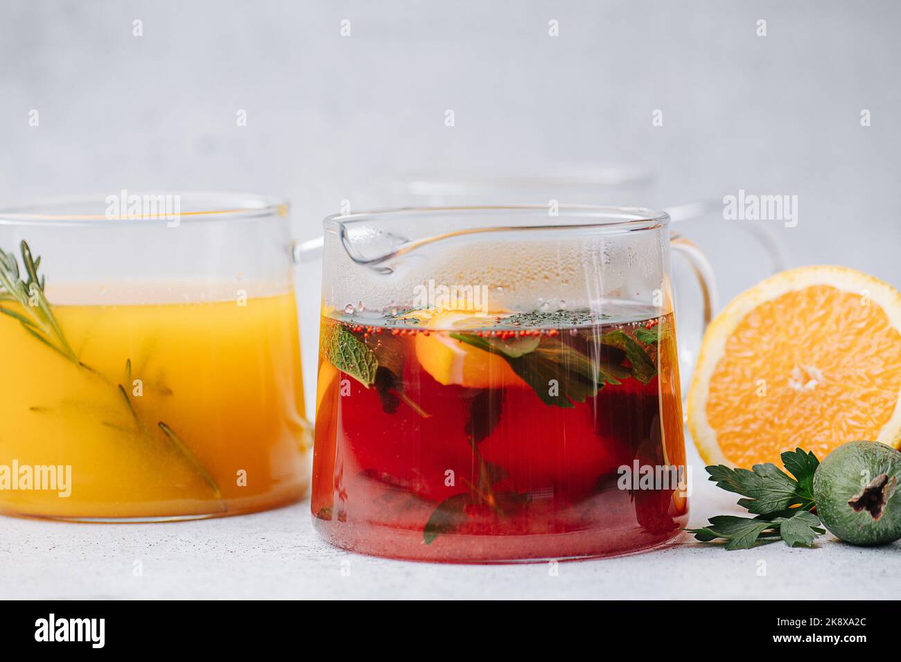 Herbal tea made of leaves, berries and fruit. Natural indredient for ...