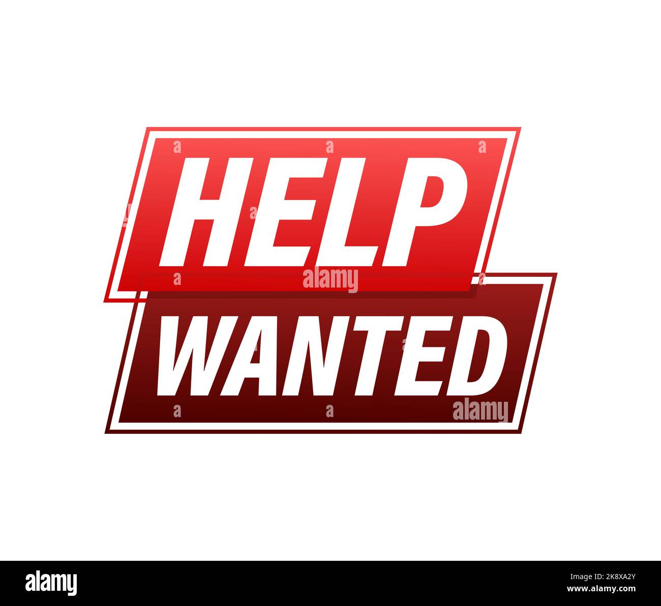 Help Wanted icon, Sign. Help Wanted label. Vector stock illustration ...