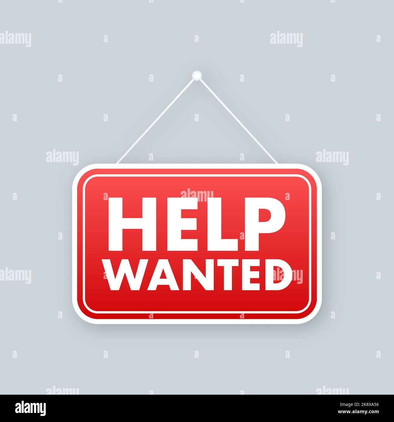 Help Wanted icon, Sign. Help Wanted label. Vector stock illustration ...