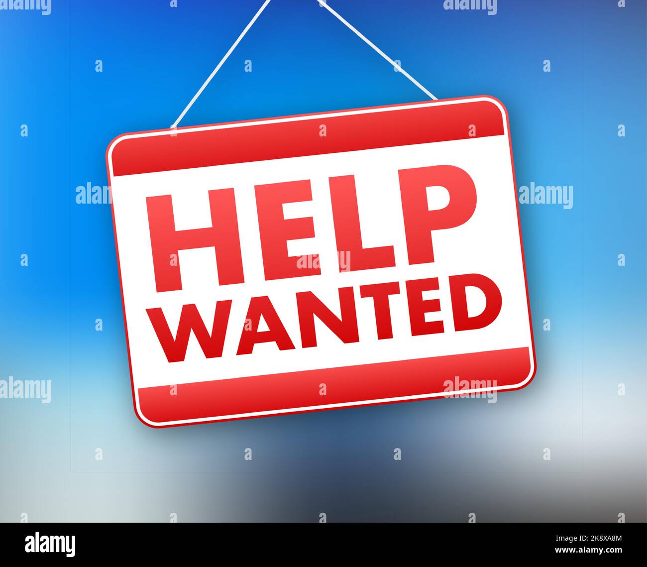 Help Wanted icon, Sign. Help Wanted label. Vector stock illustration ...
