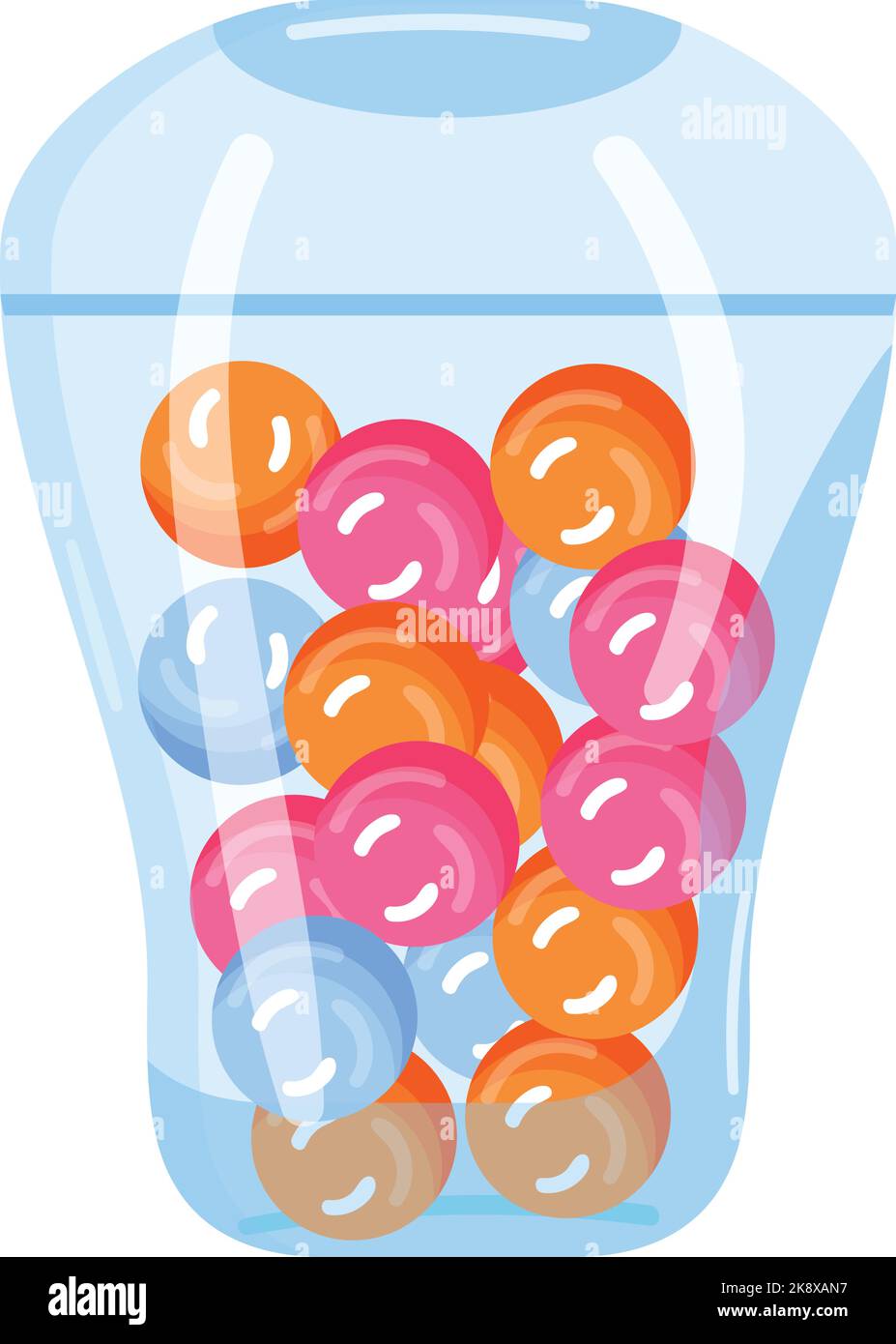 Gum glass icon cartoon vector. Bubble gum Stock Vector Image & Art - Alamy