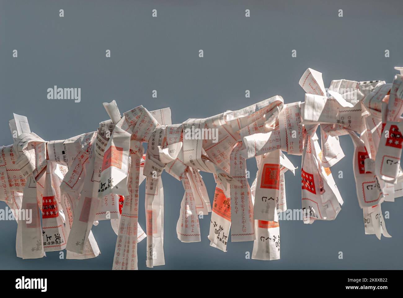 Closeup of Prayer Notes at a Shinto Temple in Okinawa, Japan Stock ...