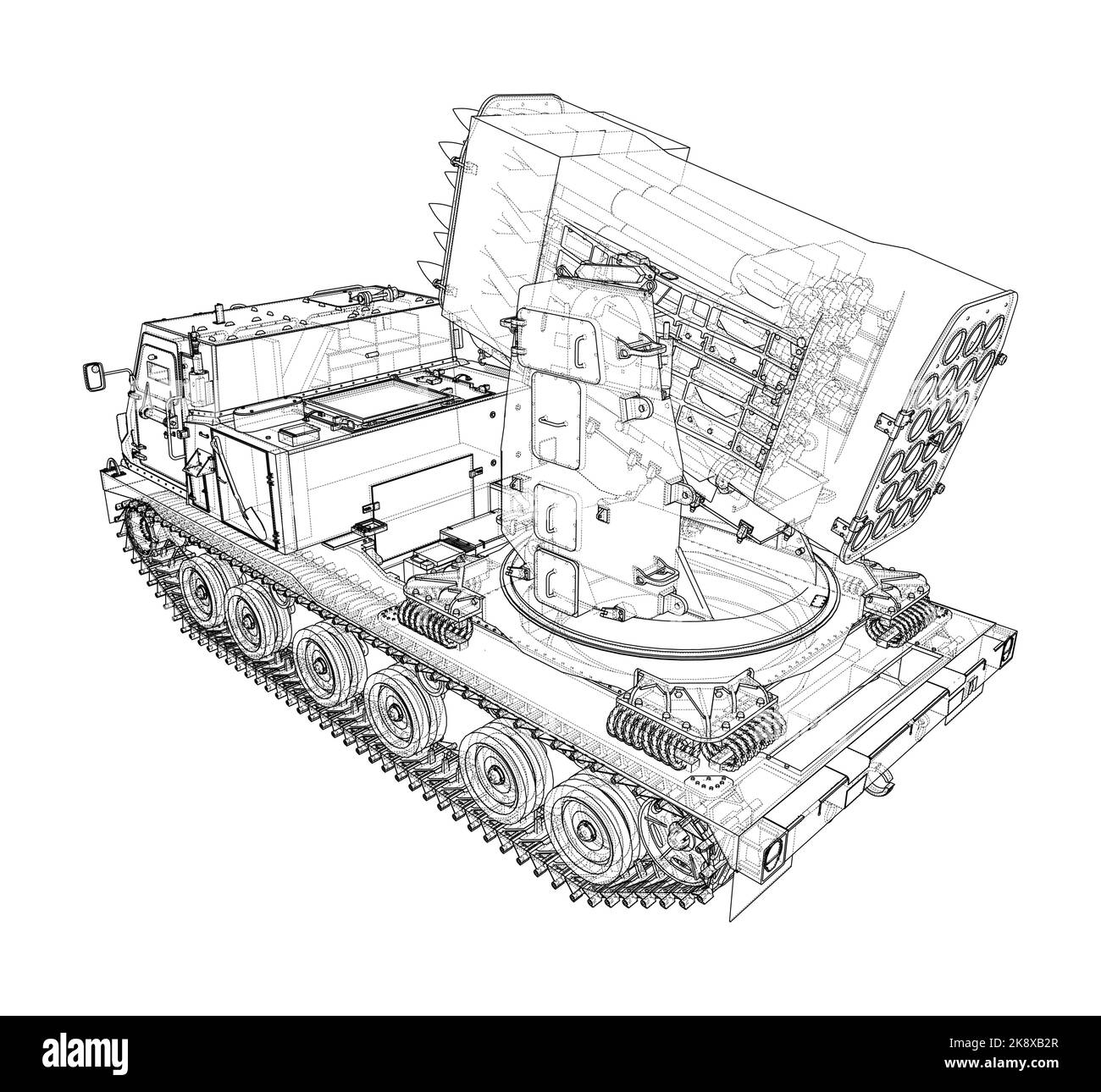 Military track missle system. Vector Stock Vector Image & Art - Alamy