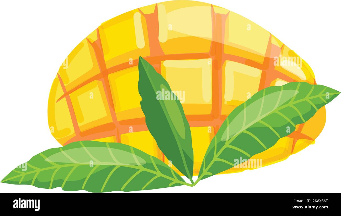 Sweet mango icon cartoon vector. Tropical fruit Stock Vector Image ...