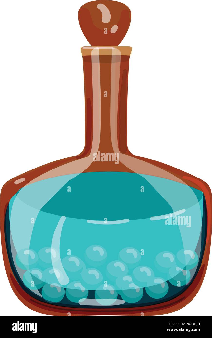 Magic bottle icon cartoon vector. Game laboratory Stock Vector Image ...