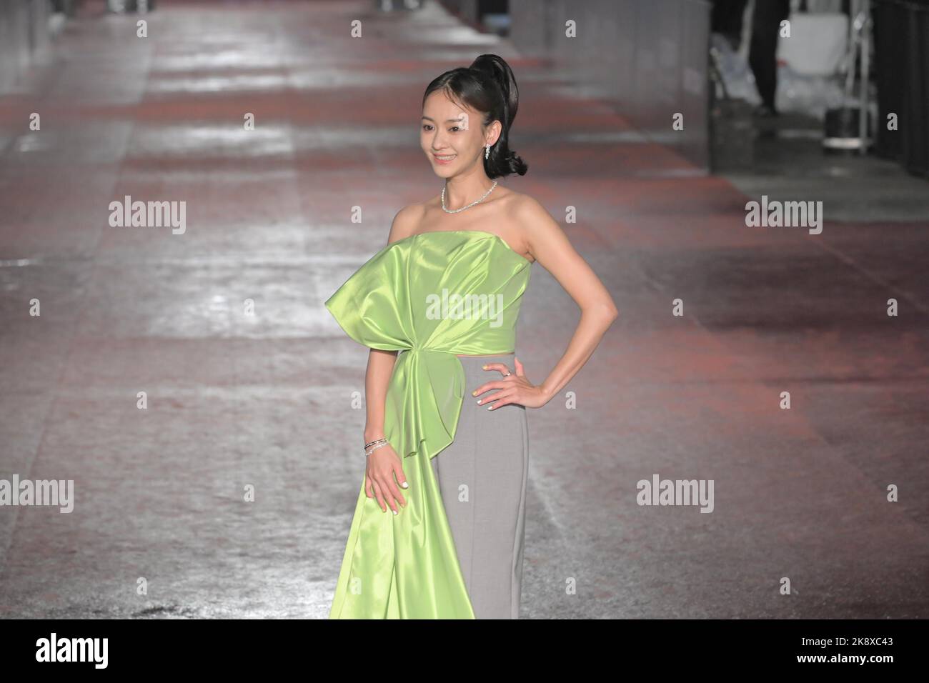Taiwanese actress Ivy Chen at the red carpet of the 57th Golden Bell ...