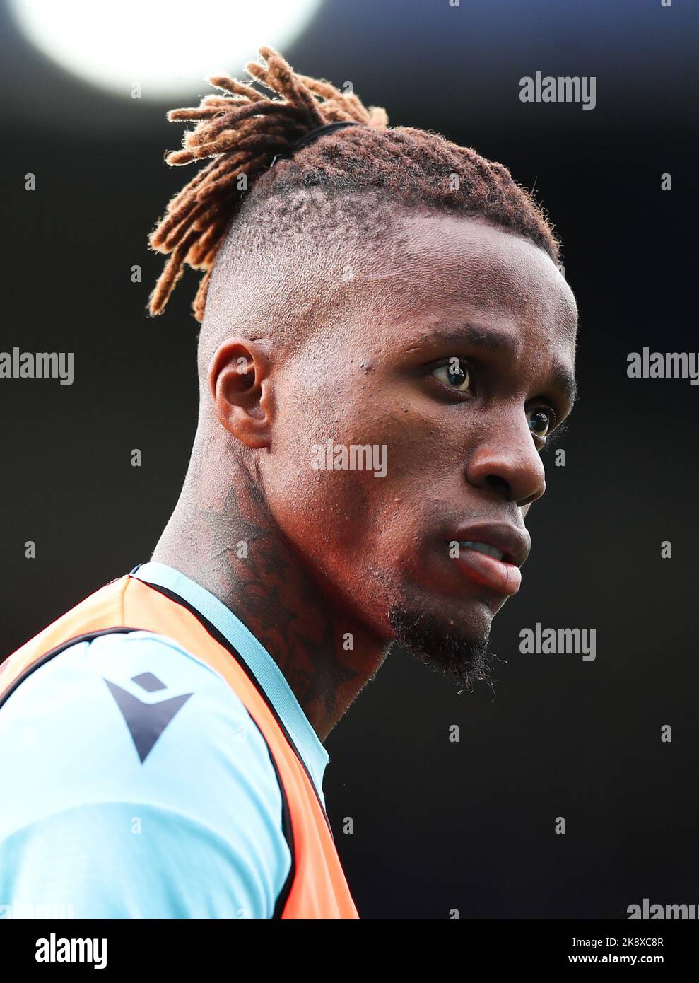 Crystal Palace's Wilfried Zaha ahead of the Premier League match at ...