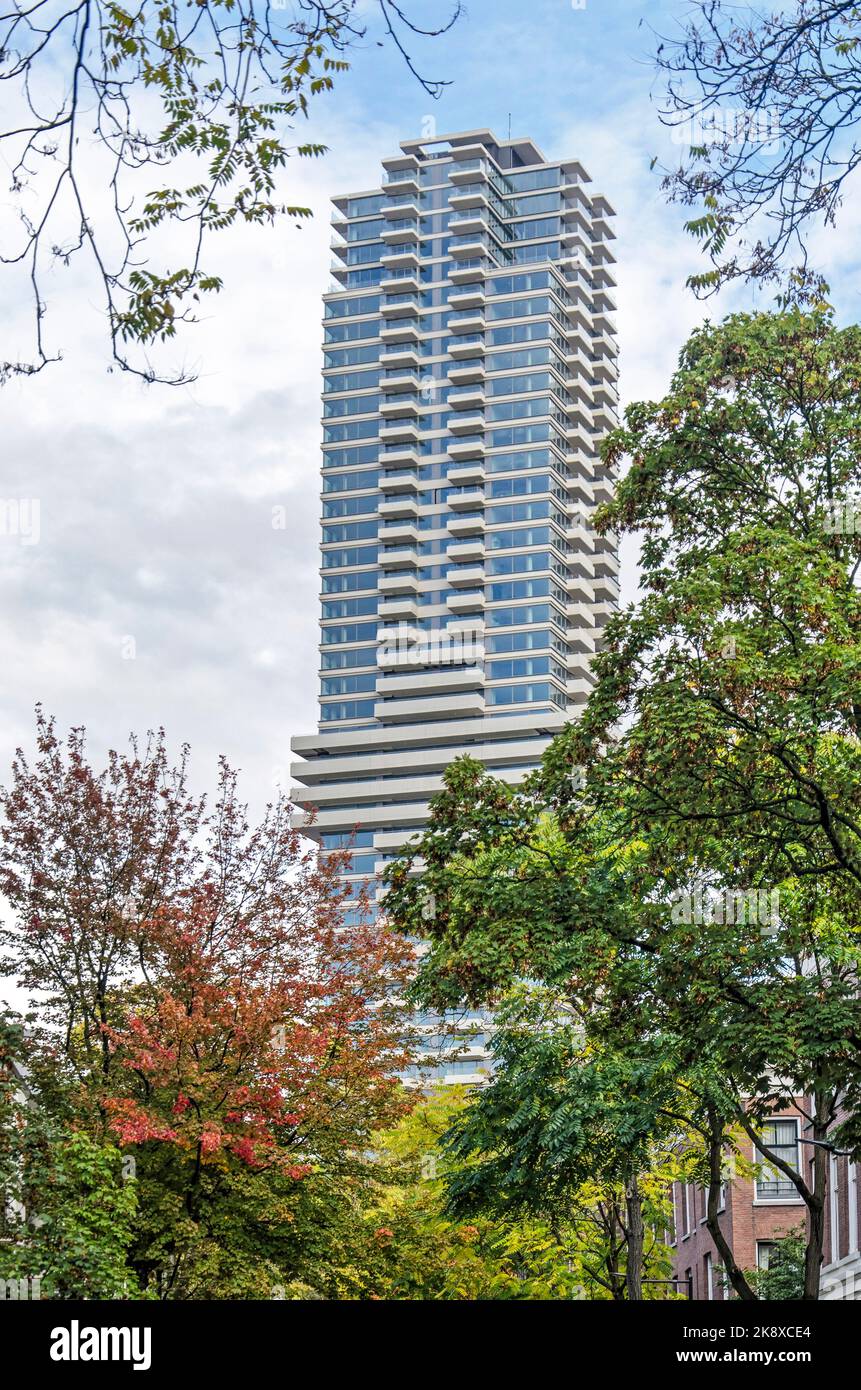 Rotterdam, The Netherlands, October 14, 2022: newly built residential ...