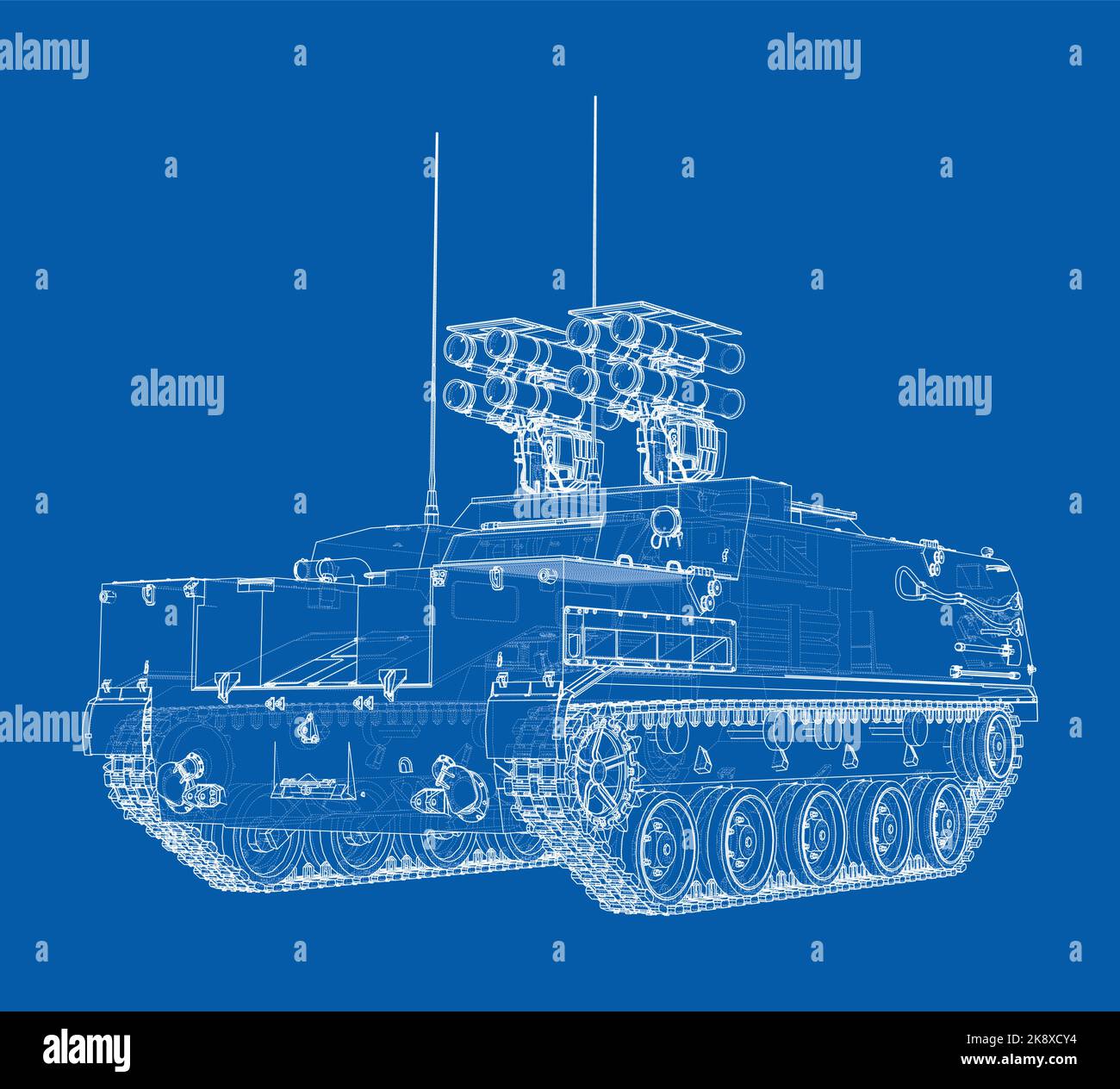 Anti-tank armored car. Vector Stock Vector Image & Art - Alamy